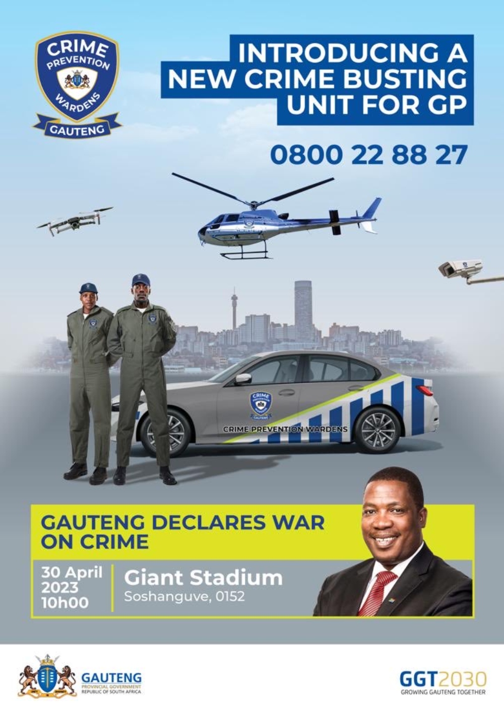 Premier Panyaza Lesufi introduces new crime-busting unit in Gauteng